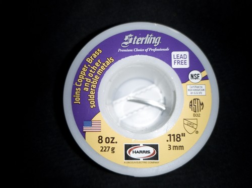 Sterling Lead-Free silver Wire Solder 16oz .118" 3mm | eBay