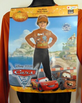 Children's Halloween Costume Disney Pixar Cars 2 Tow Mater Size 7-8 New ...