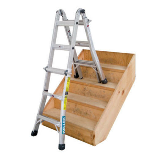 13' Aluminum Type IA Telescoping Multi Position Ladder 300 Lb Max Extra ...