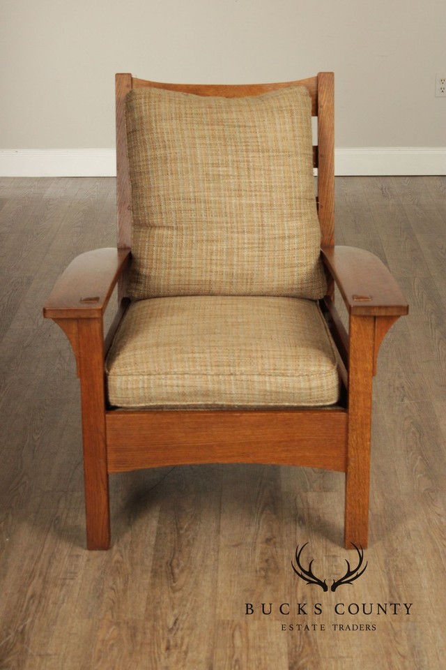 Stickley Mission Collection Oak Lounge Chair | eBay