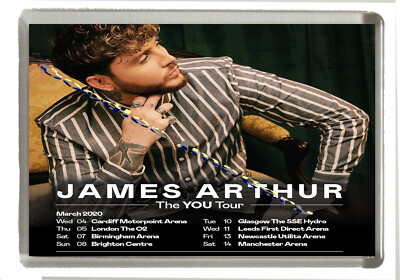 James Arthur - The YOU Tour 2020 - Fridge Magnet Jumbo 90 mm x 60 mm | eBay