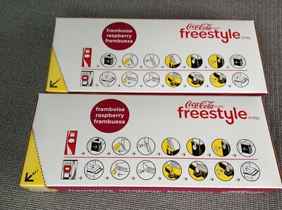 2 Coca Cola Freestyle Cartridge Refill Raspberry Soda Concentrate 7/11 ...