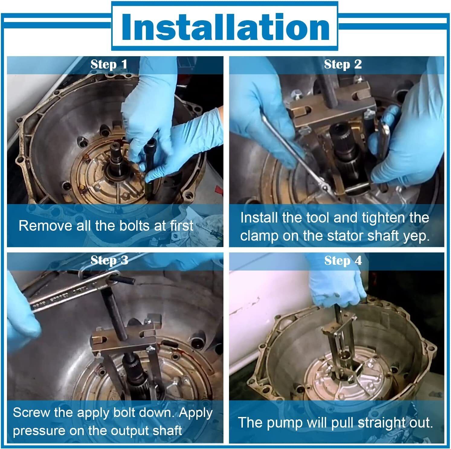 Transmission Pump Puller Tool for Ford C6, E4OD 4R100 & 200,350,400 ...