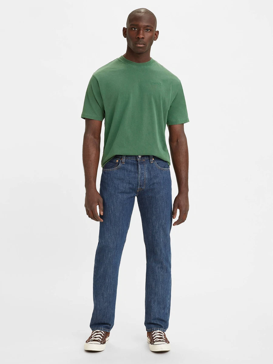 Levi's 005010115 Mens 501 Original Fit Jeans Rinse Dark