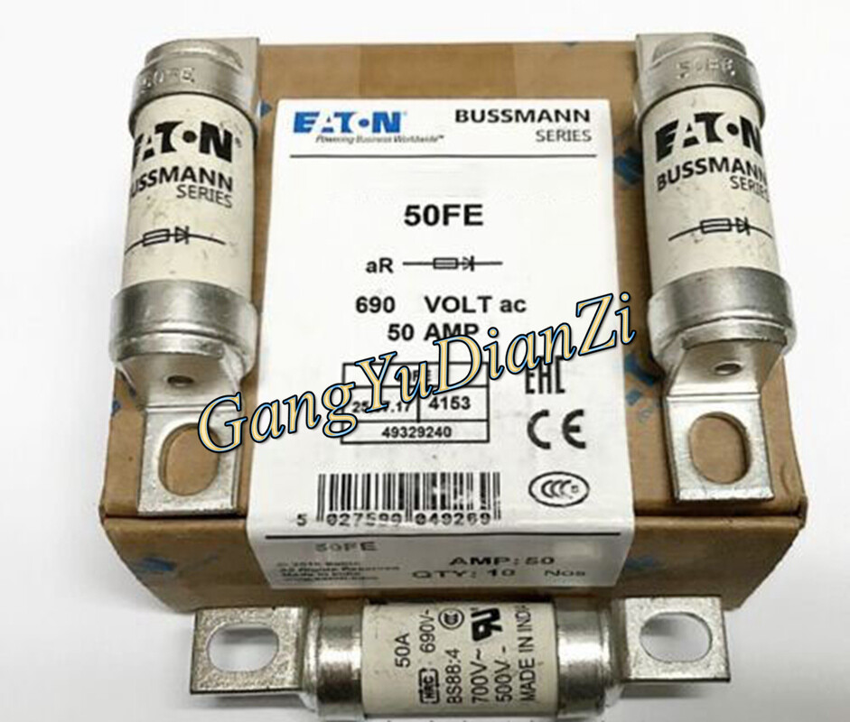 10PCS/1BOX Eaton BUSSMANN 50FE fuse HRC ceramic fuse BS88:4 690V 50A | eBay