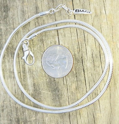 Men Solid Heavy Biagi 18 Inch 925 Sterling Silver Snake Chain SOLID ...