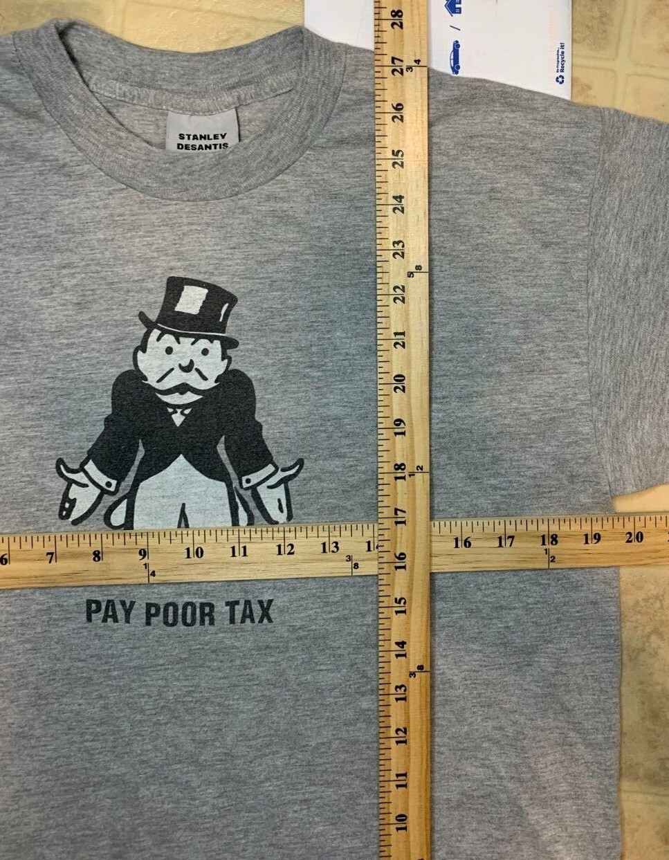 VINTAGE STANLEY DESANTIS MONOPOLY PAY POOR TAX DISTR… - Gem