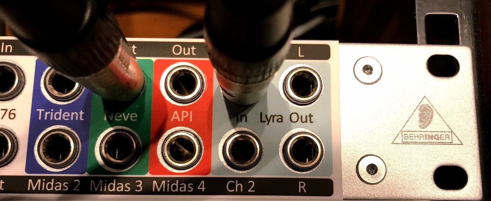 Custom front panel labels sticker for patchbay Behringer ULTRAPATCH ...