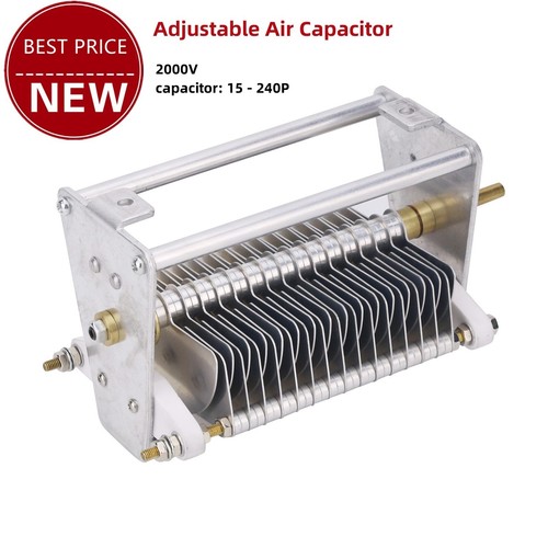 15-240P Adjustable Air Capacitor 2000VDC Air Dielectric Variable ...