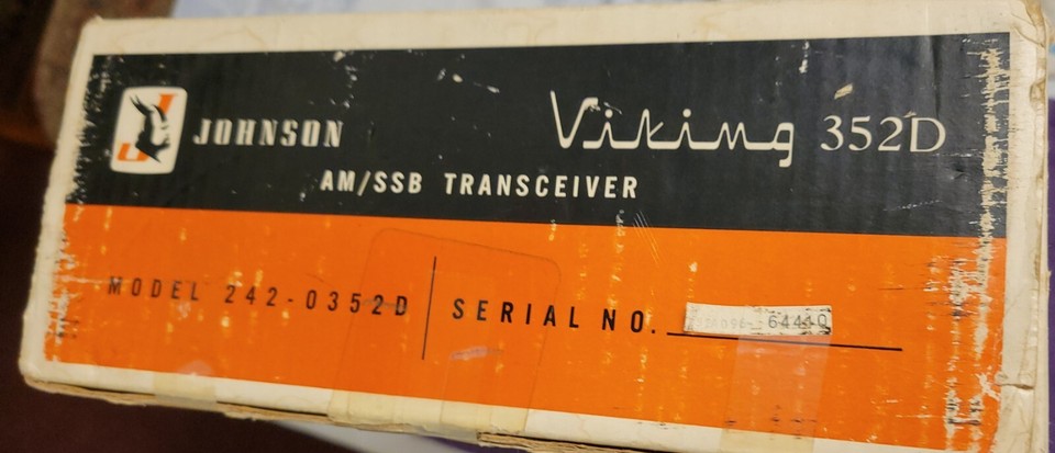 Vintage Johnson Viking 352D 23 Channel AM SSB CB Radio W/Original Box ...