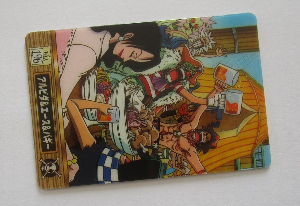 One Piece Alvida & Ace & Buggy No.196 Card 2004 Part 6 New Pirate King ...
