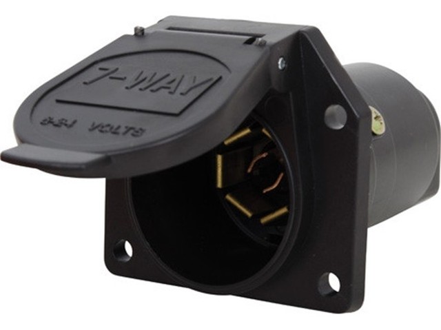 Ford GM 7 Way Pin RV Plug Trailer Connector Truck Harness Wire Female ...