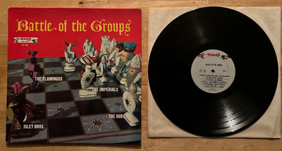 DOO WOP 33 LP THE BATTLE OF THE GROUP VOL I THE FLAMINGOS THE IMPERIALS ...
