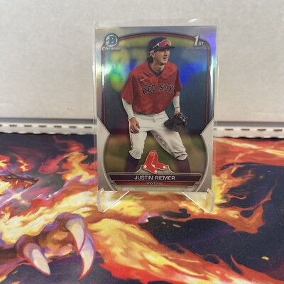 2023 Bowman Draft Baseball #BDC-182 JUSTIN RIEMER Chrome Refractor 1st ...