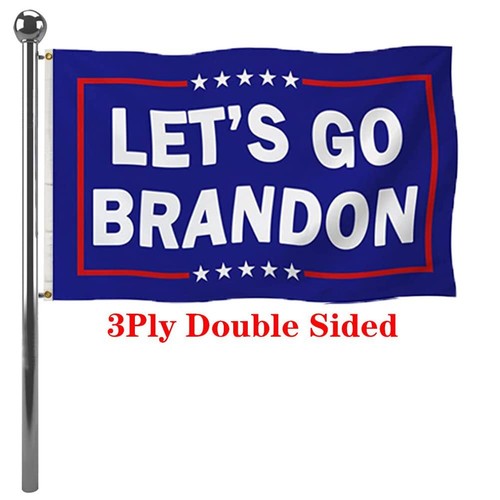 Jayus Let's Go Brandon Flag 3x5 Double Sided Heavy Duty 3Ply Blue FJB ...