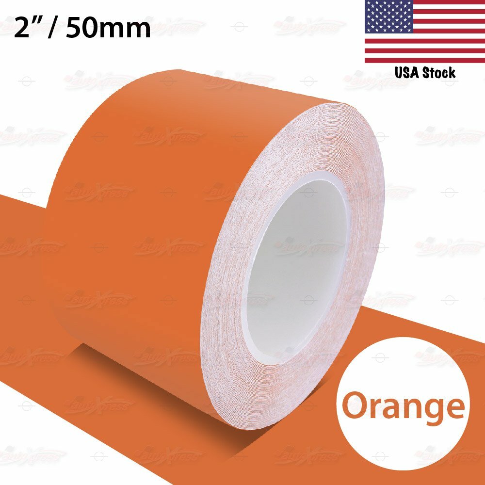 ORANGE Roll Vinyl Pinstriping Pin Stripe Car Motorcycle Line Tape Decal ...
