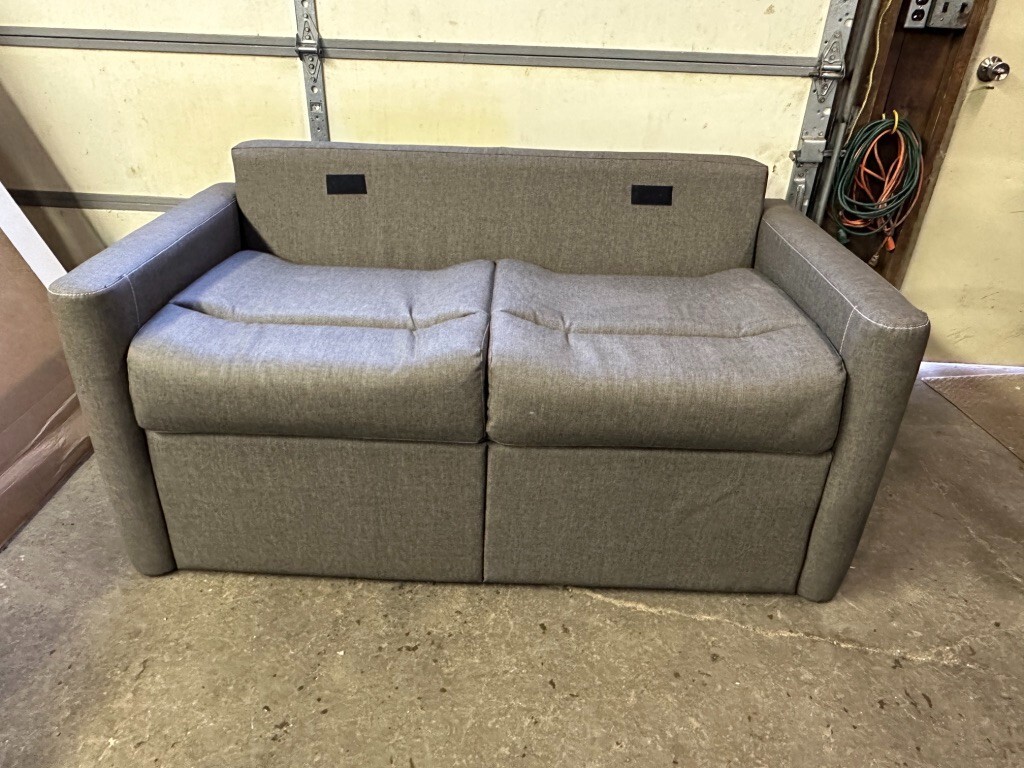 Lippert 66" Fold & Tumble BROWN Sofa Bed Couch FT pull-out RV Boat ...