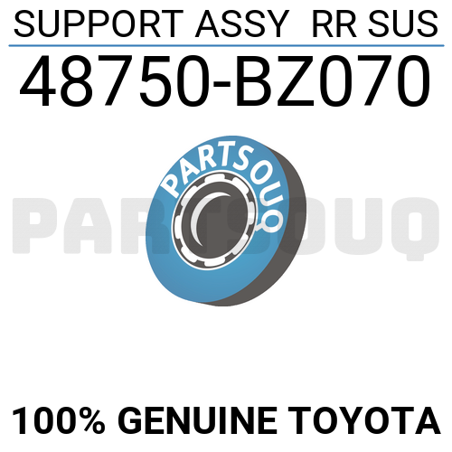 48750BZ070 Genuine Toyota SUPPORT ASSY RR SUS 48750-BZ070 | eBay
