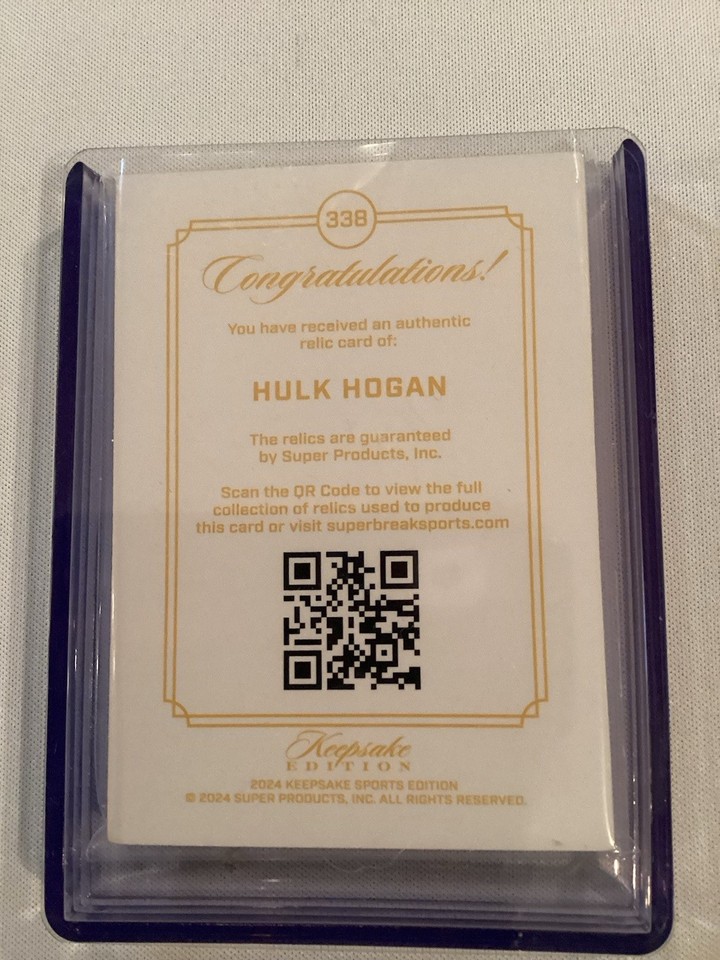 2024 Keepsake Multi Sport Edition Gem 2 Color Patch Relic 50/99 Hulk ...
