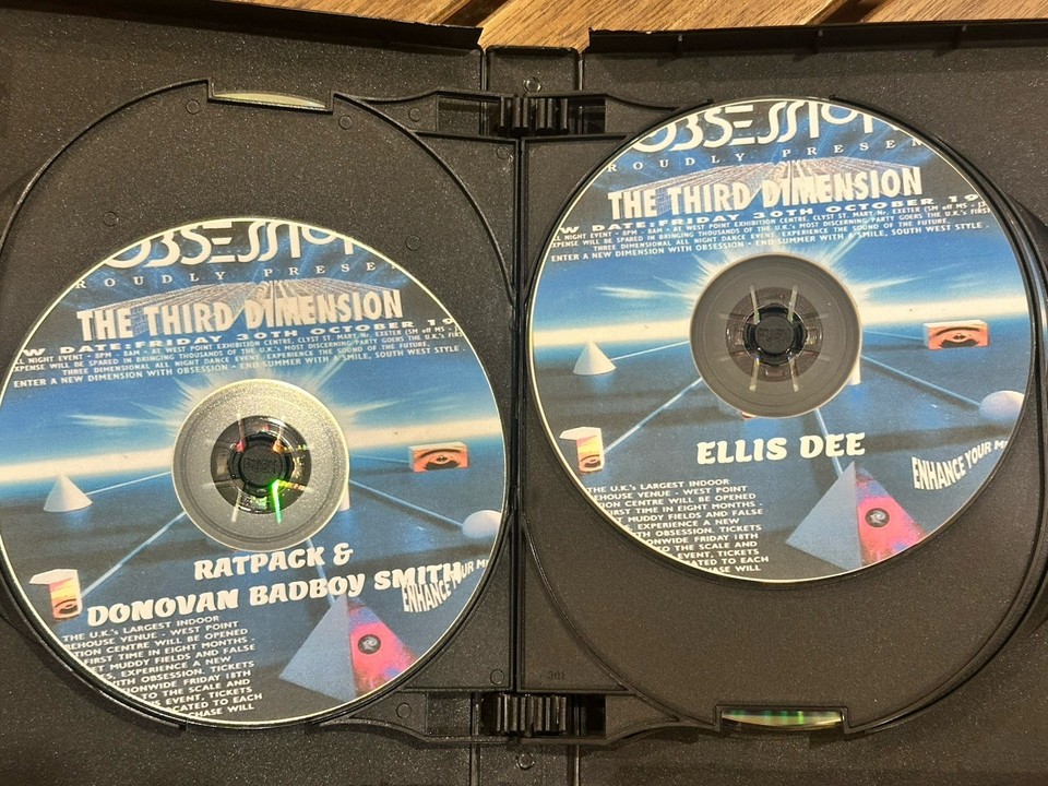 OBSESSION The Third Dimension Hardcore / Techno 8 CD Pack 1992 ...