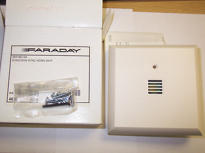 NEW FARADAY 2831B2124 SYNC/NON-SYNC FIRE ALARM HORN WHITE | eBay