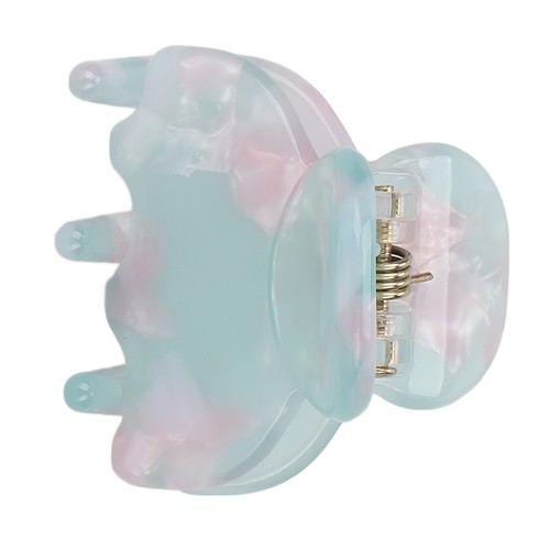 (Light Blue)Cute Hair Claw Clips Lightweight Strong Hold Acetate ...