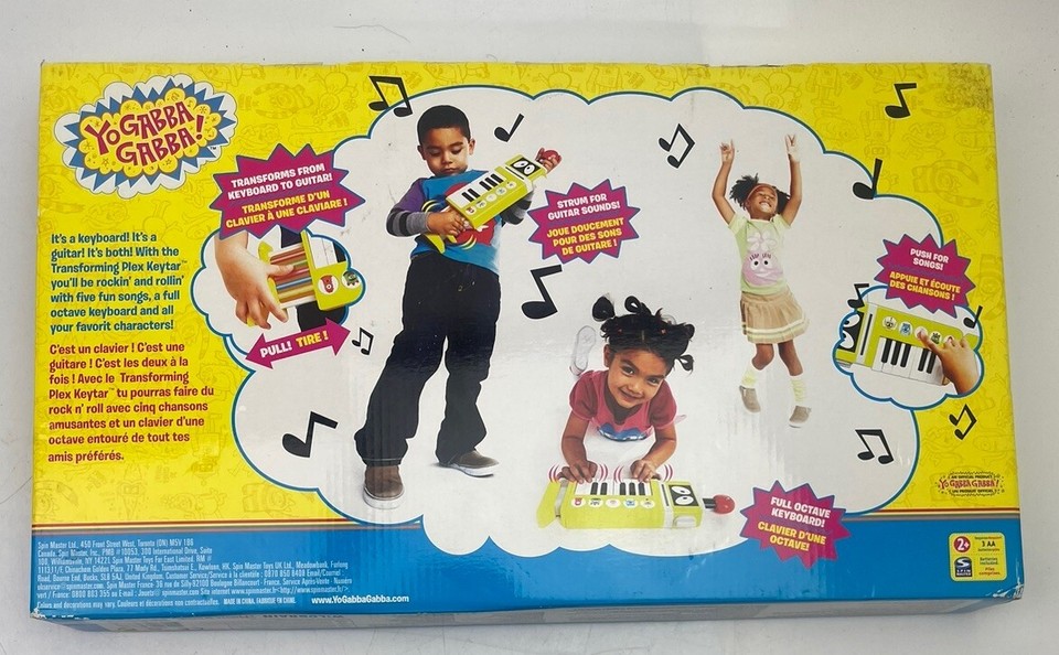 NEW 2009 Yo Gabba Gabba TRANSFORMING PLEX KEYTAR Keyboard Guitar ...