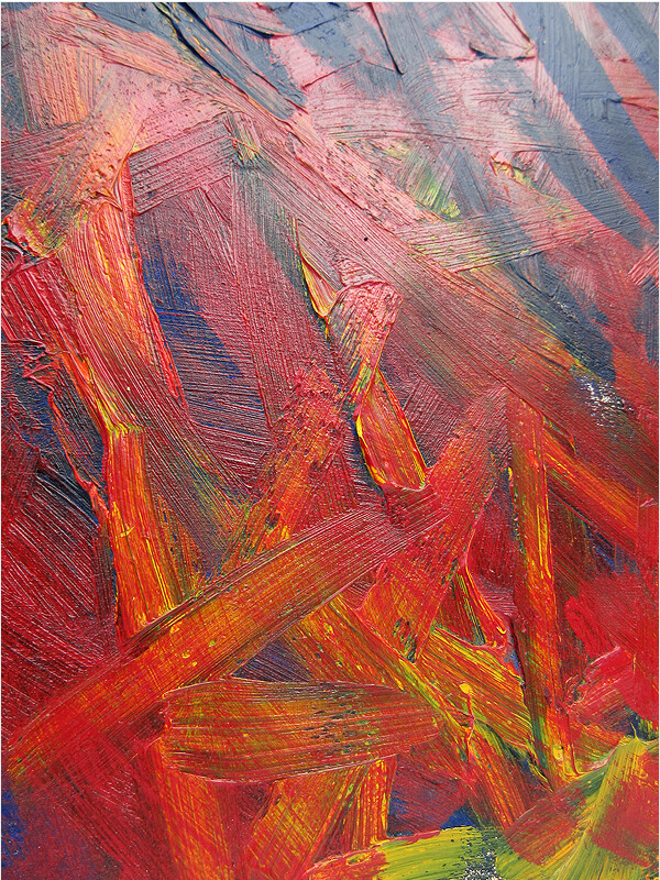 1959 SIGNED LUFKIN MID/CENTURY POST-WAR ABSTRACT EXPRESSIONISM ART OIL ...