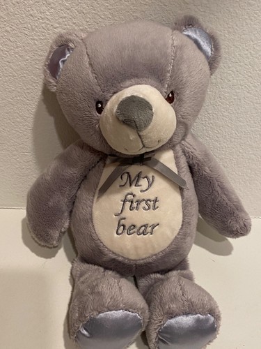 Kellytoy Gray My First Bear Plush 14 Inch 2017 Stuffed Animal Toy Soft ...