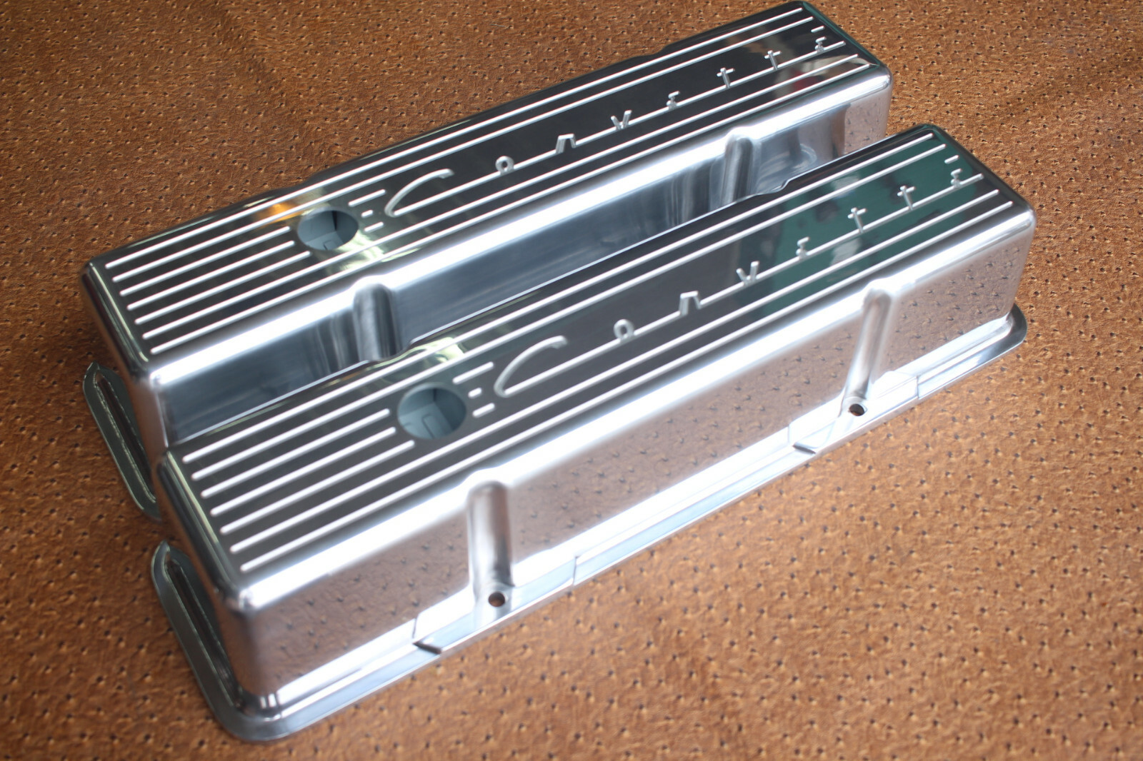 Corvette Chevy SB Tall/Stock Height Valve Covers Only 1 Pair | Polished ...