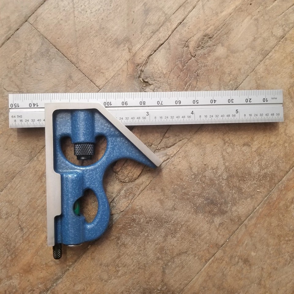 PEC 6" Combination Square, 32nd/.5mm & 64th/mm, Body Is A First, Rule ...