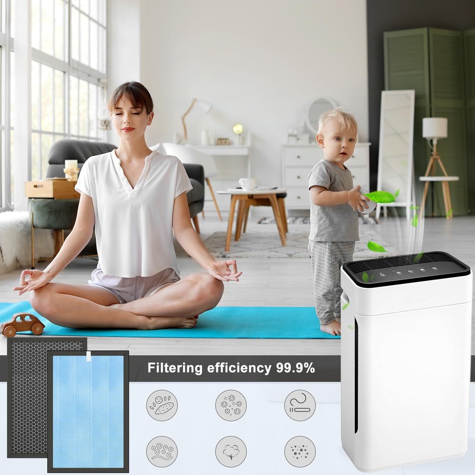 HP8 Replacement Filter For Air Purifier Compatible with SimPure HP8 Air ...