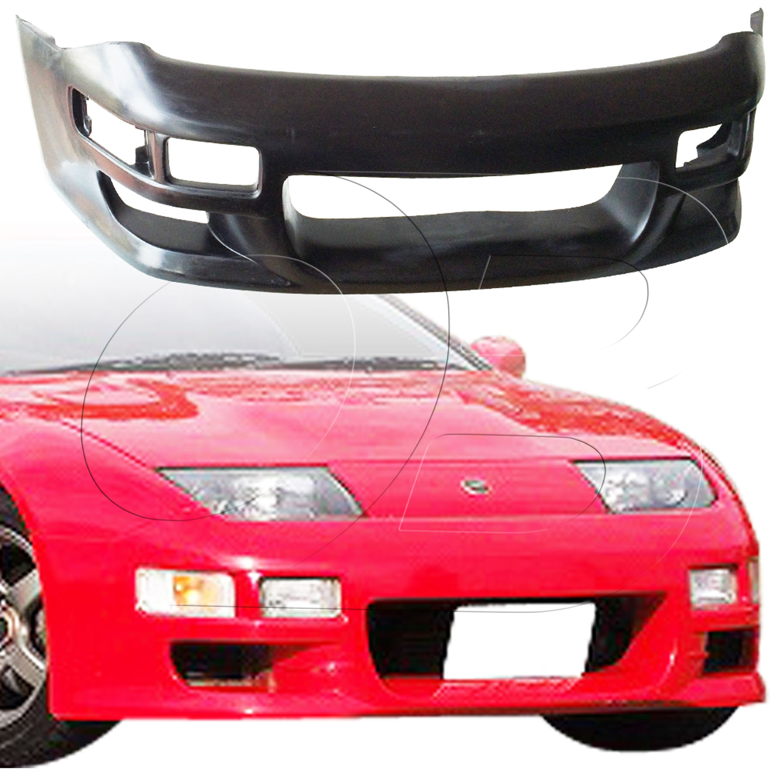 KBD Urethane GR Spec Style 1pc Front Bumper for 300ZX Nissan 90-96 ...