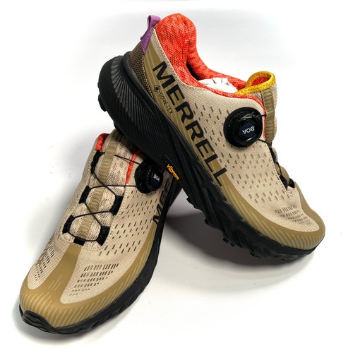 MERRELL Agility Peak 5 BOA GTX Trail Running Shoes Vibram Khaki/Coyote ...