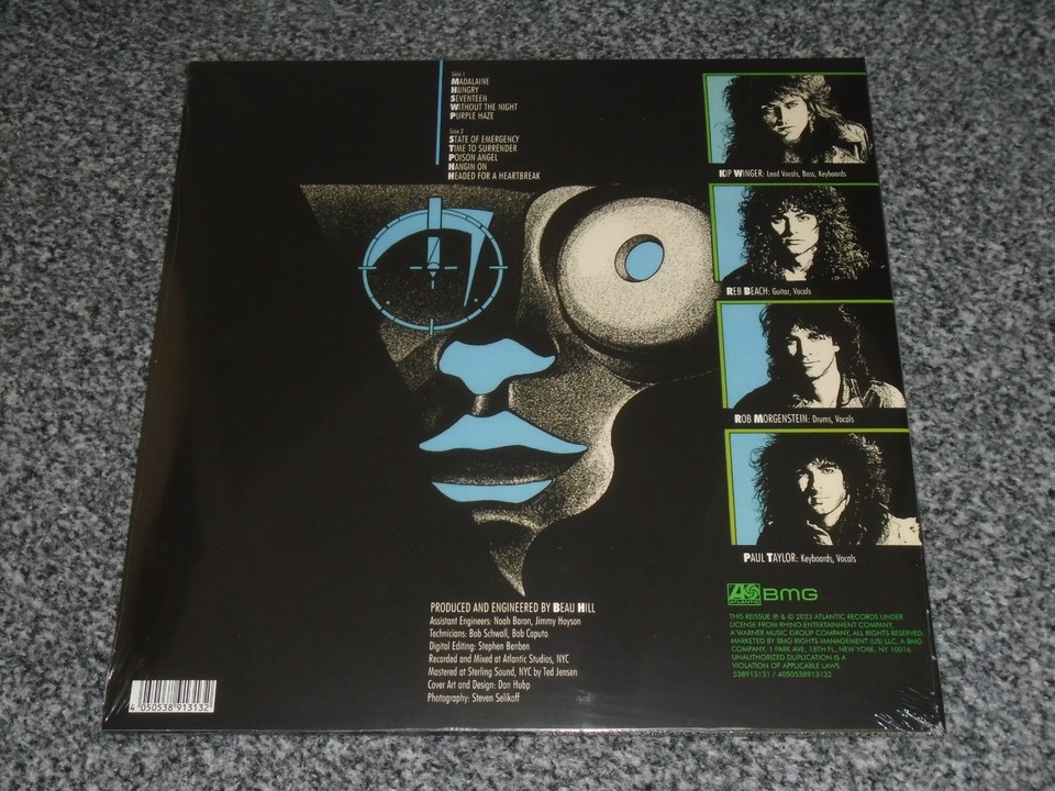WINGER Winger Vinyl LP (Emerald Green / Limited Edition) New & Sealed ...