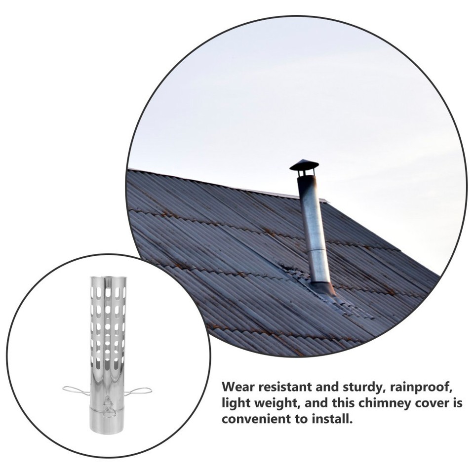 Chimney Cap Heavy Duty Stainless Steel Chimney Flue Cowl Rain Cover ...