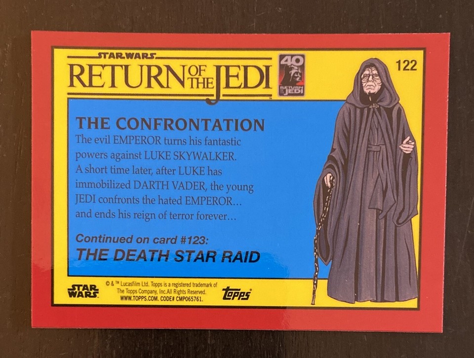 2023 Topps Chrome Star Wars Sapphire #122 The Confrontation | eBay