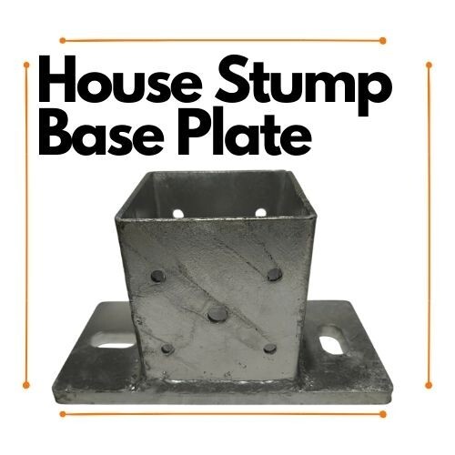 Adjustable Stump Plate Top Weld on for House Decks Portable or Granny ...