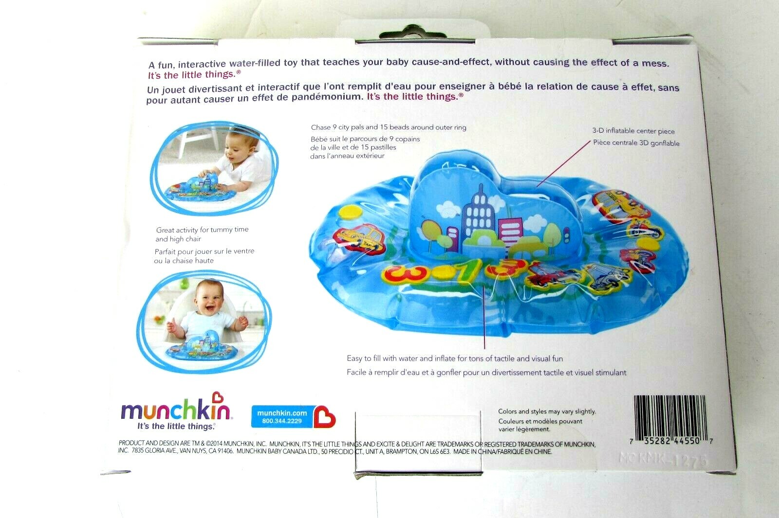 Munchkin Excite & Delight Play N' Pat Water Mat Island New IN Sealed ...
