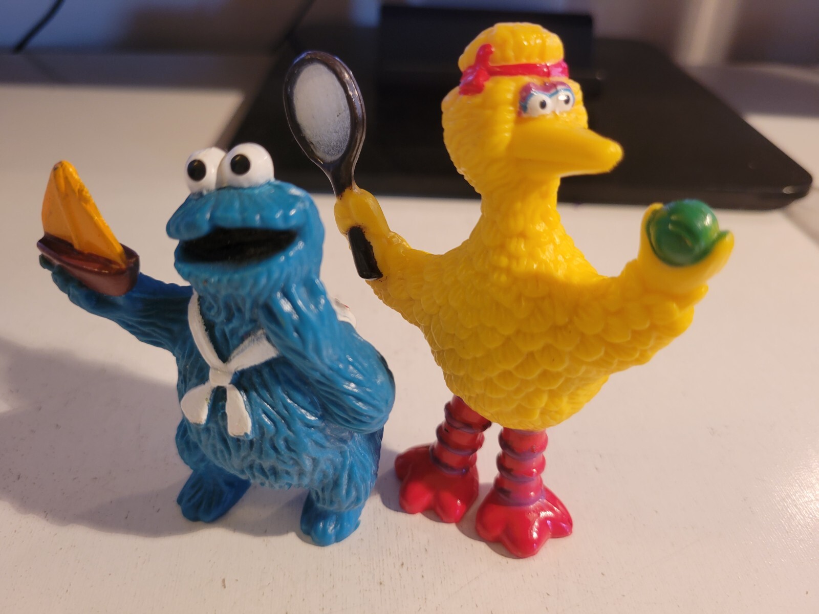 VINTAGE 1980's Muppets Tara Toys CTW Big Bird & Cookie Monster Toy ...