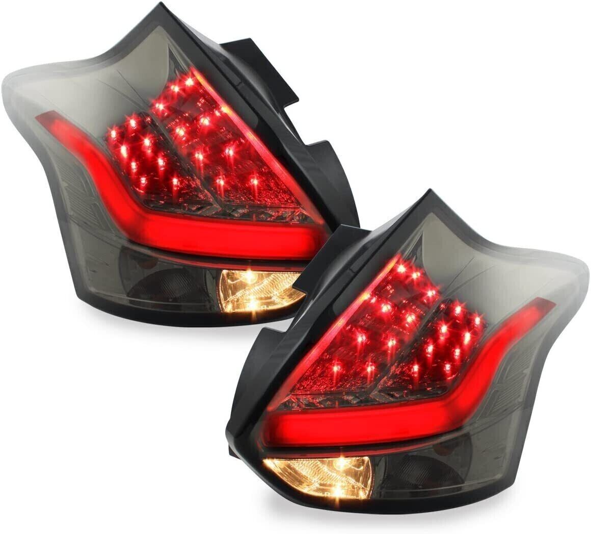 LED Lightbar Tail Lights Rear Lights Ford Focus Mk3 (11-14) in Black ...