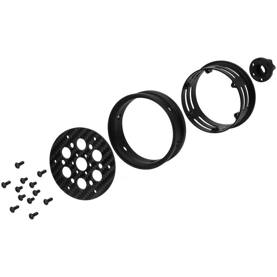 2.2" Carbon Fiber Beadlock Wheel Rims for 1/10 RC Crawler Car Axial ...