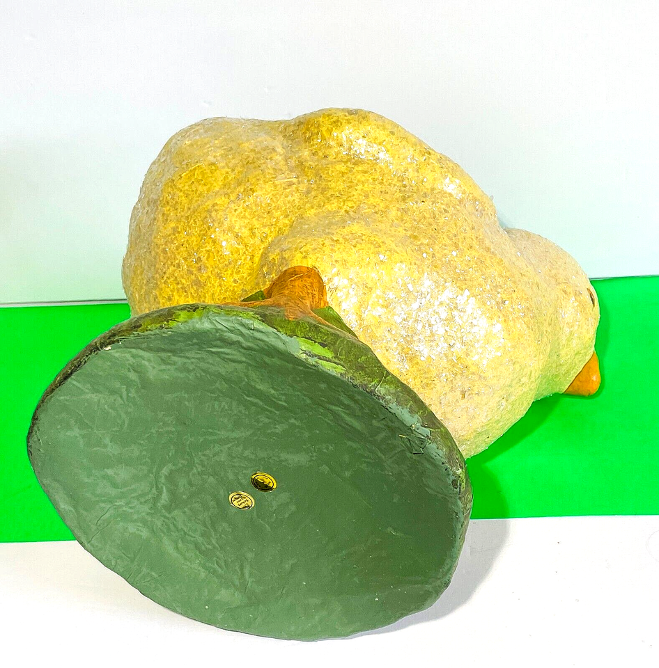Bethany Lowe Designs 2000 Vint. Folk Art Paper Mache Easter Chick ...