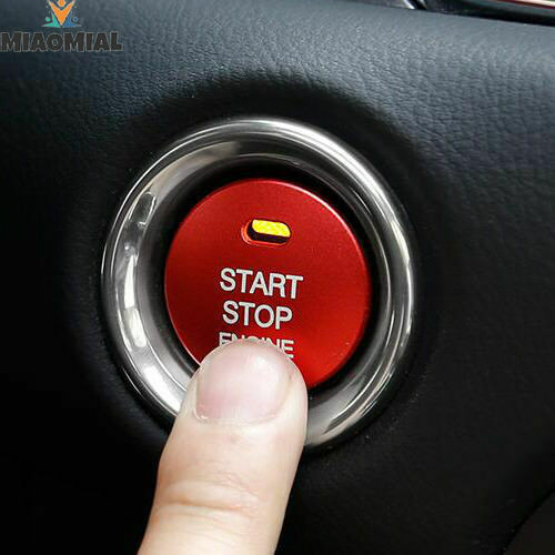 Red Engine Start / Stop Push Button Cover Trim for Mazda 3 MX-5 CX5 ...