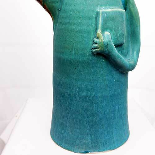 Tall Randy Tobias NC Pottery Statue of Liberty Face Jug - 24.5" Rare ...