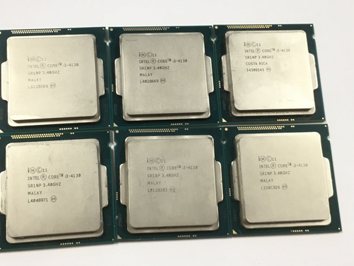 Lot of 6 - Intel Core i3 - 4130 / SR1NP 3.40GHz 3MB Dual-Core CPU ...