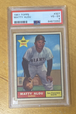 1961 Topps Baseball Matty Alou San Francisco Giants Card #327 PSA 4 | eBay