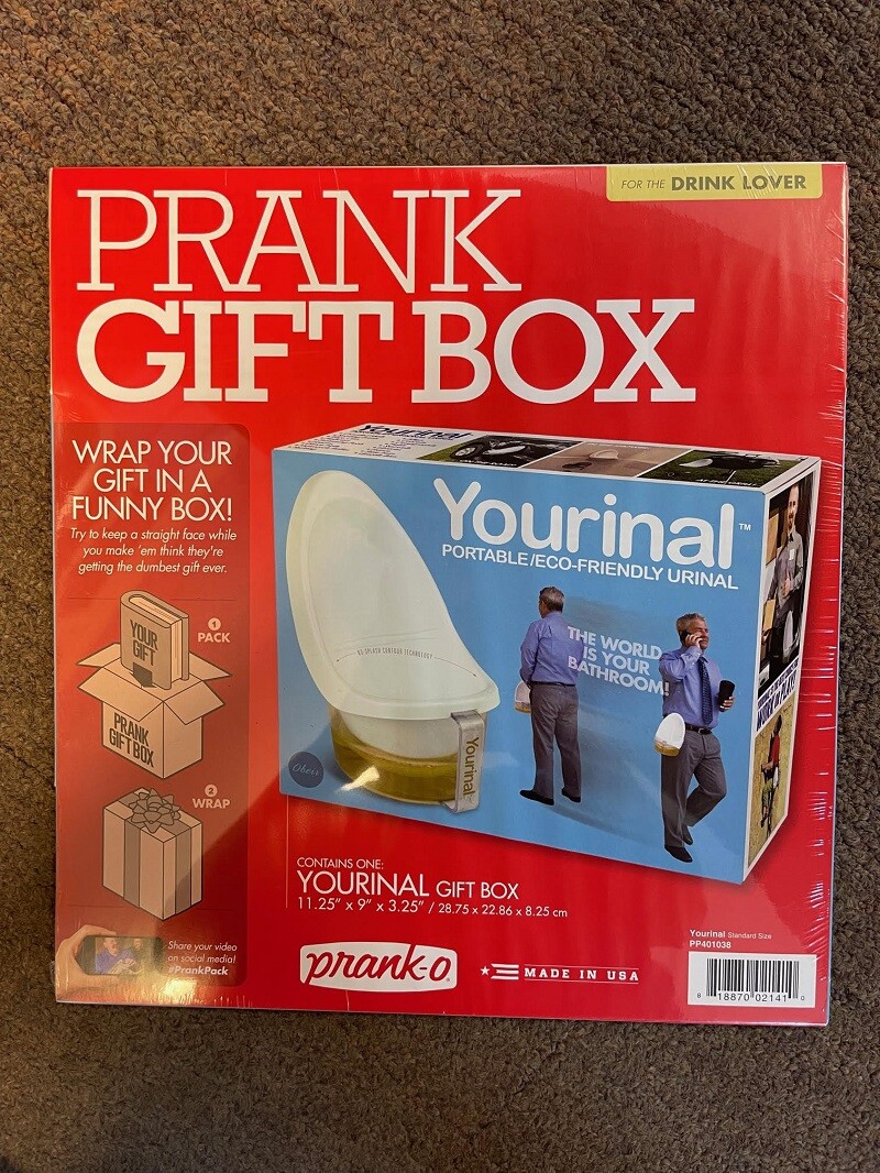 PRANK-O FUNNY JOKE PRANK GAG GIFT GIFT BOX 11.25"x9"x3.25" - YOURINAL ...