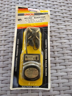 NOS Unical Universal 6-way AC/DC adaptor model no AD-6300N | eBay