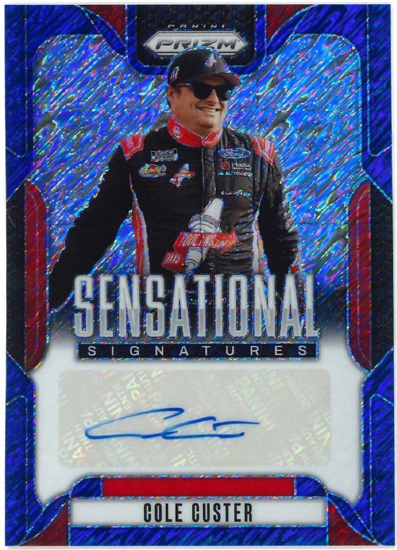 2025 Panini Prizm - Sensational Signatures Cole Custer #SS-CCR Blue ...